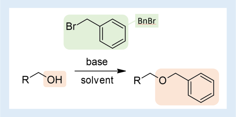 Bn基によるアルコールの保護（Bn保護基、ベンジル保護基）